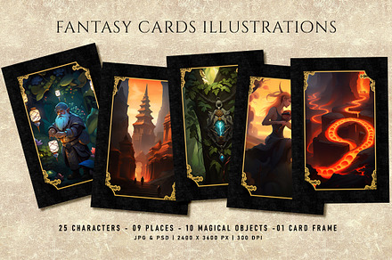 Fantasy Game Cards 6 | Graphics ~ Creative Market