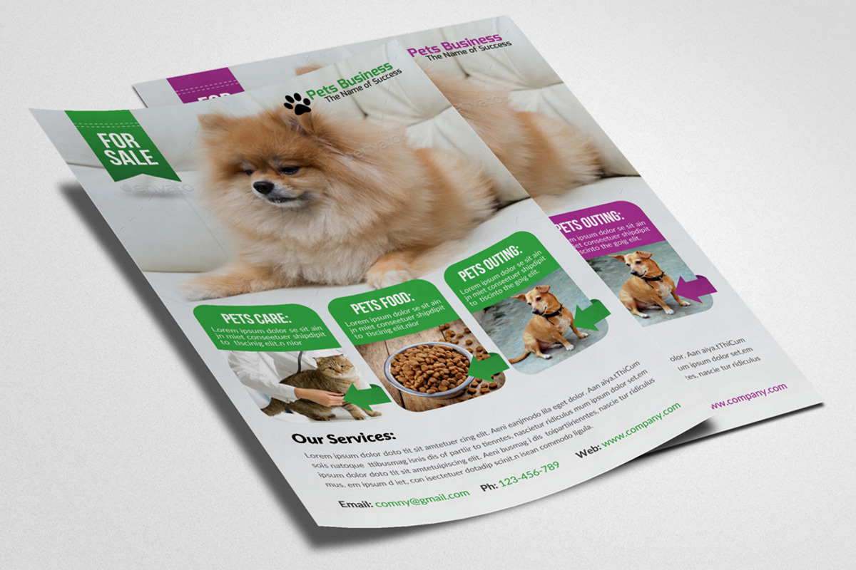 Pet Shop Business Flyer Template, a Flyer Template by Business Flyers