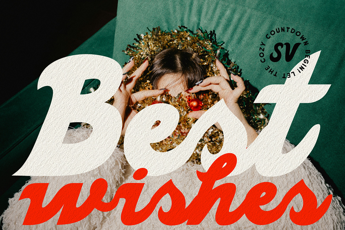 Velvet Advent Christmas Bold Script, a Script Font by Struvictory.art