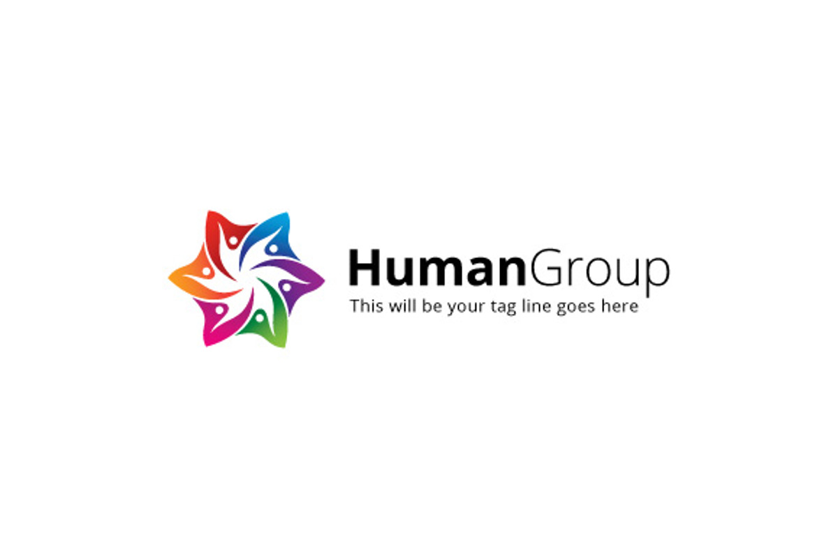 HumanGroup Logo Template, a Branding & Logo Template by The Branding Fusion