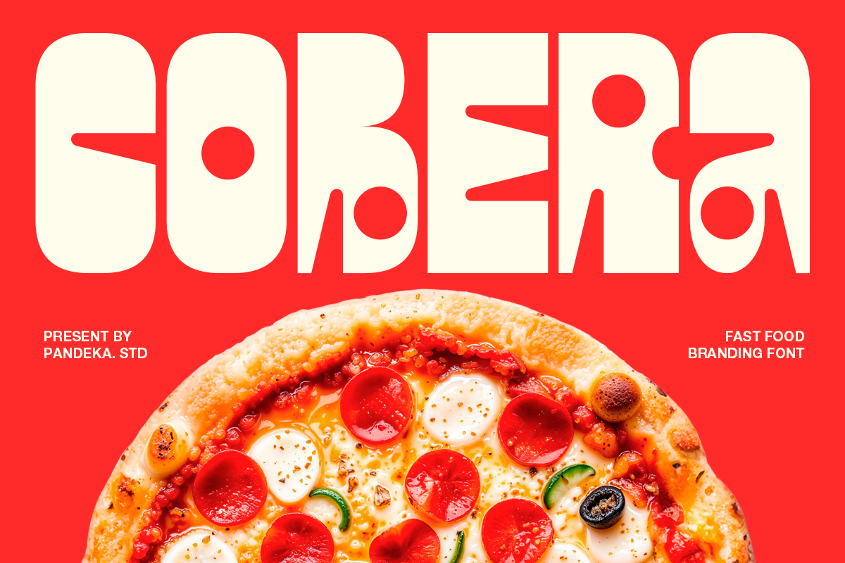 Cobera - Fast Food Branding Font, a Sans Serif Font by Pandeka Studio