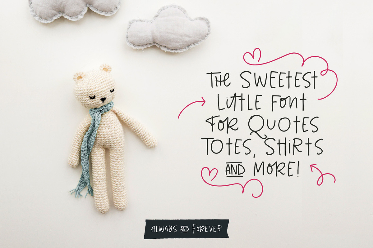 Always & Forever Type + Dingbats, a Sans Serif Font by Callie Rian & Co.