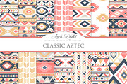 Classic Aztec Digital Paper, a Texture Graphic by Avenie Digital