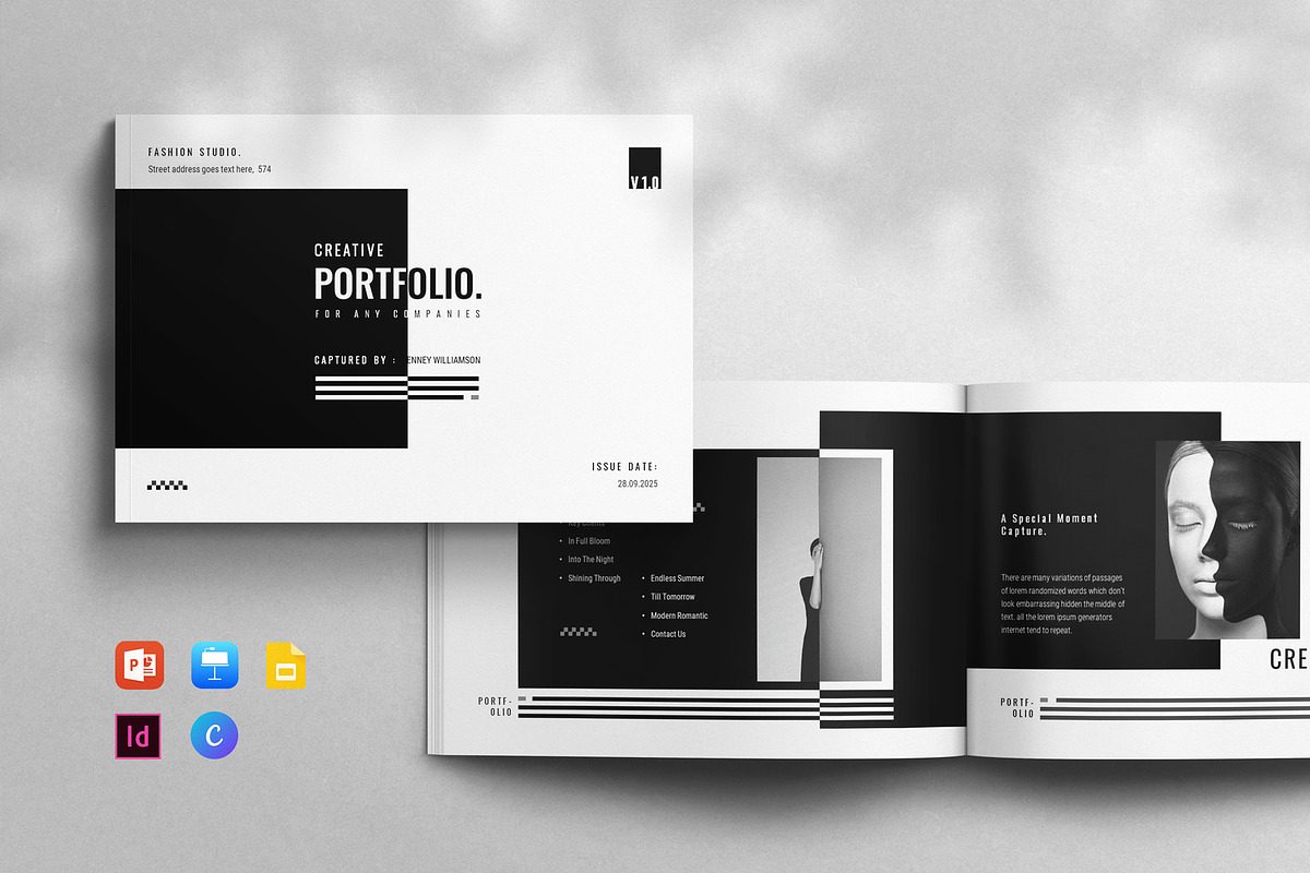 Canva Portfolio Template, a Presentation Template by TemplatesForest ...