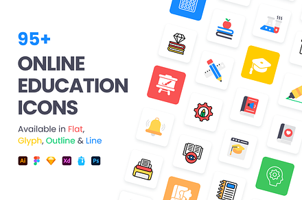 40 Education Icon Set | Icons ~ Creative Market