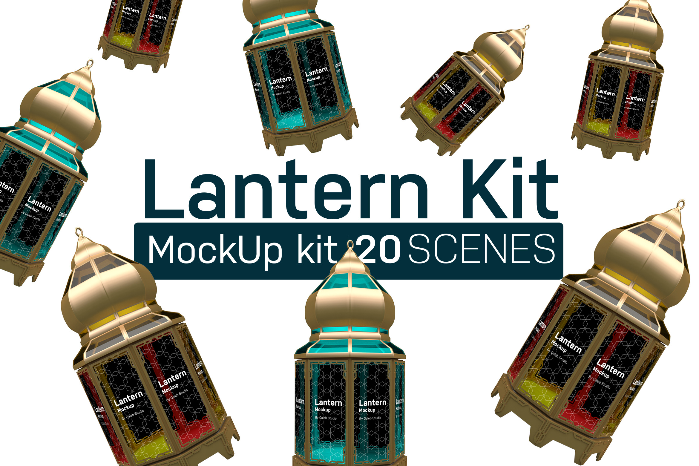 Lantern Kit Mockup, a Product Mockup by Qaleb Studio | Creative Market