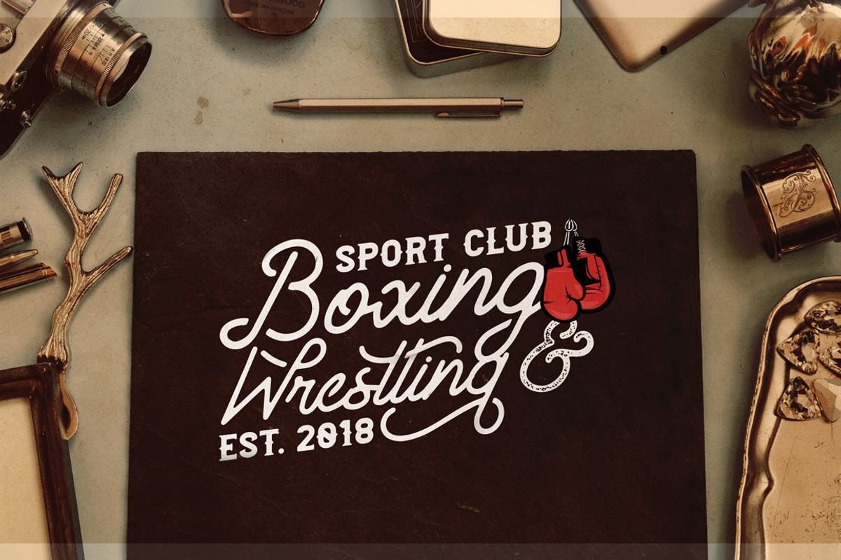 20 Vintage Boxing & Gym Logos, a Branding & Logo Template by Roman ...