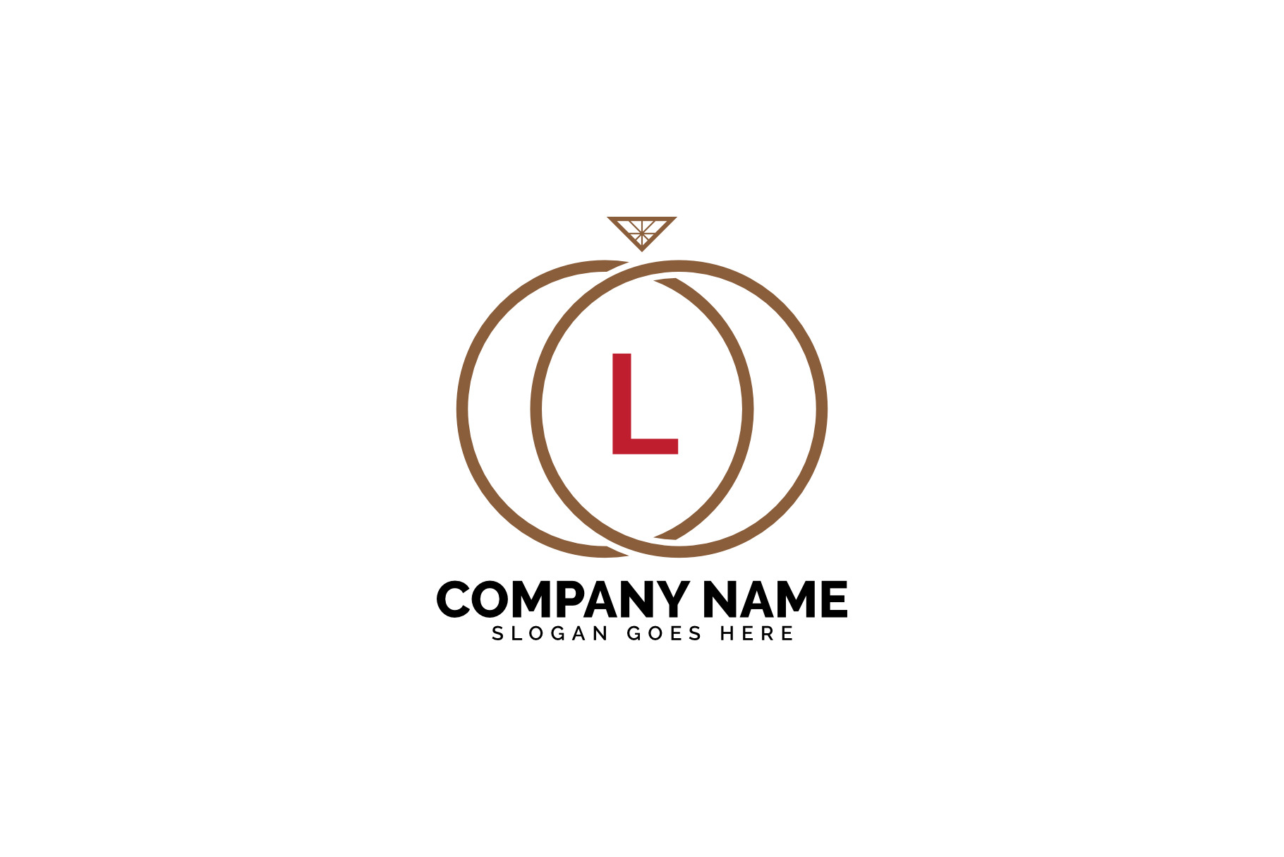 l letter ring diamond logo, a Branding & Logo Template by meisuseno