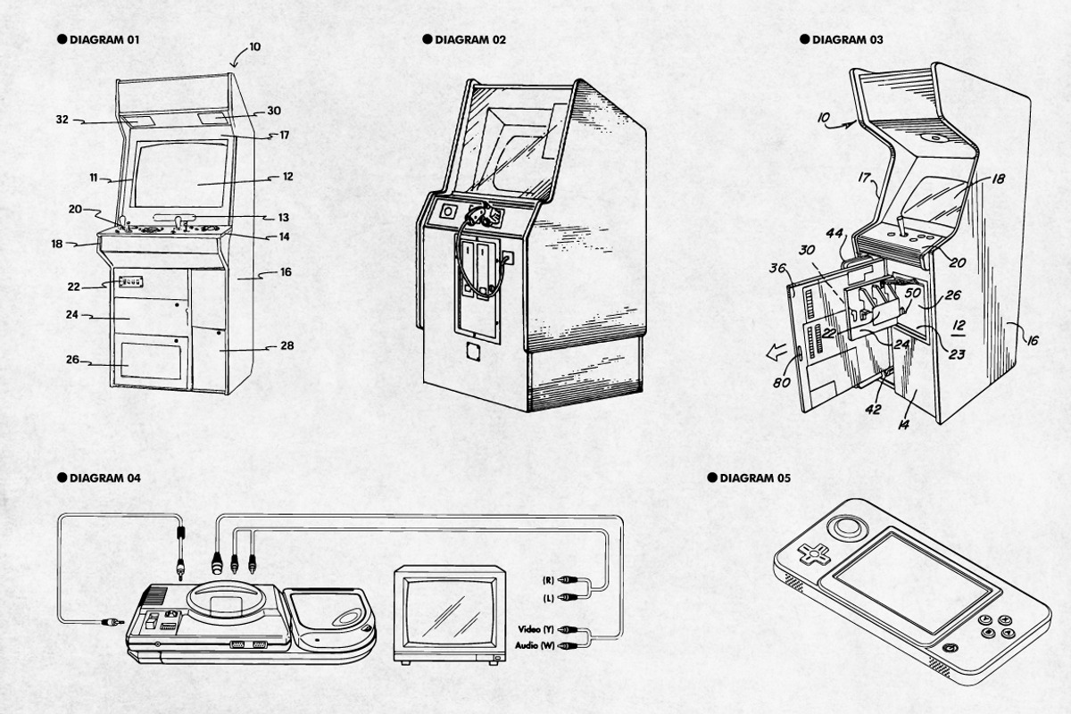 Retro Vector Diagrams - 32 Items, an Illustration by Offset