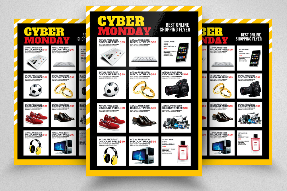 Cyber Monday Flyer Template Vol-04, a Flyer Template by Design Up