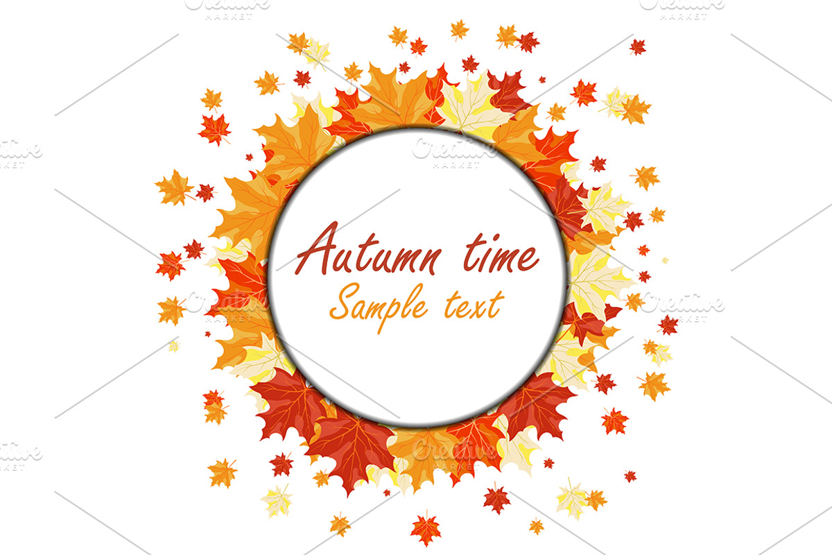 Set of 10 Autumn Designs, an Illustration by Pavel Vectors | Creative ...