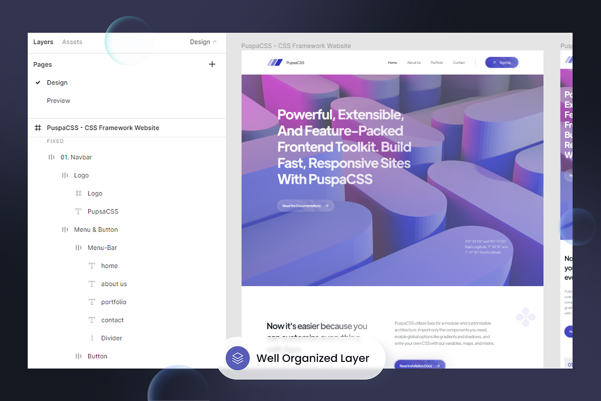 PuspaCSS - CSS Framework Website, a Websites & App Template by SLAB ...