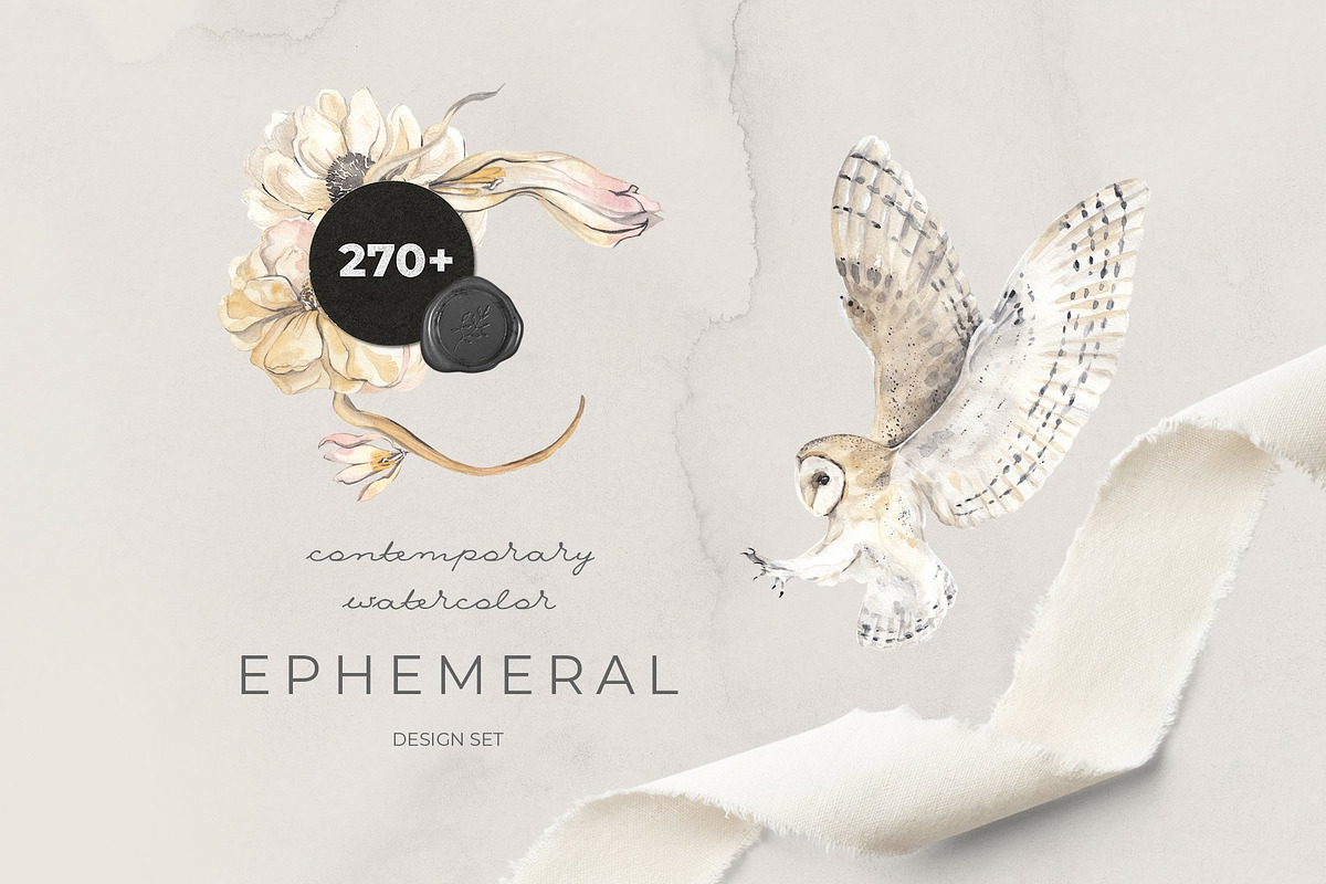 EPHEMERAL: mystery & autumn floral, an Animal Illustration by Lana Elanor