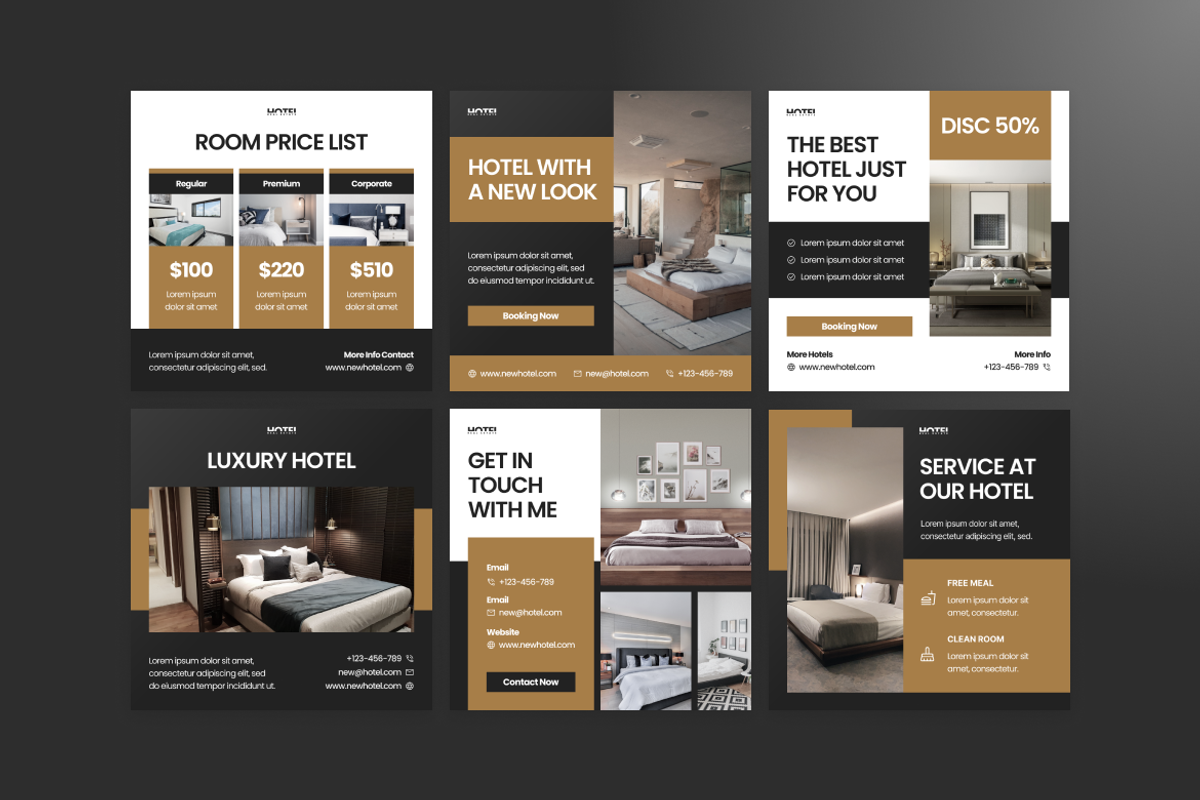 Hotel Instagram Post, a Social Media Template by artism_design