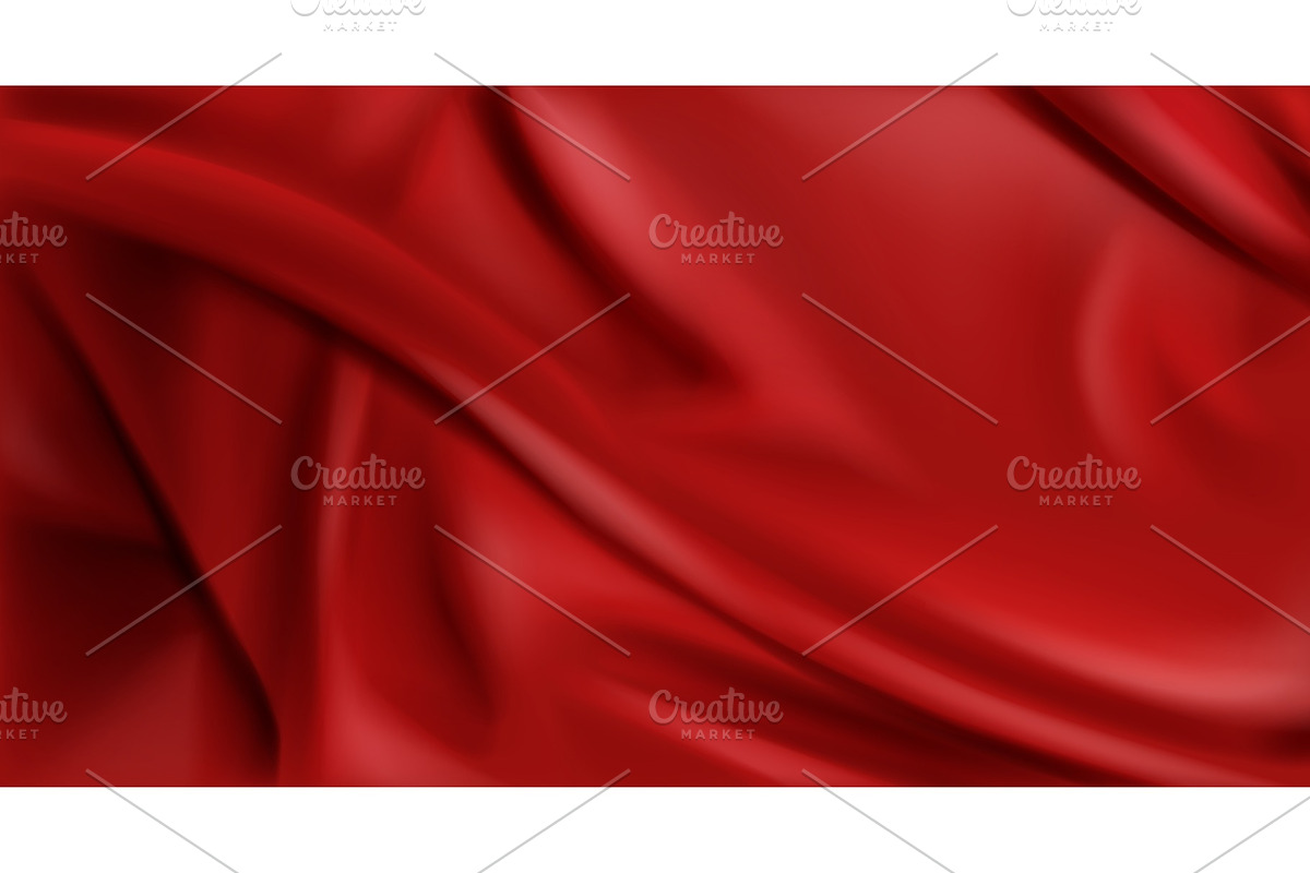Red silk folded fabric background, a Texture Graphic by art PVP ...