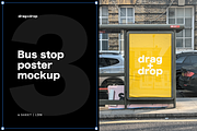 Bus stop poster mockup, a Print Template by sam.huckle