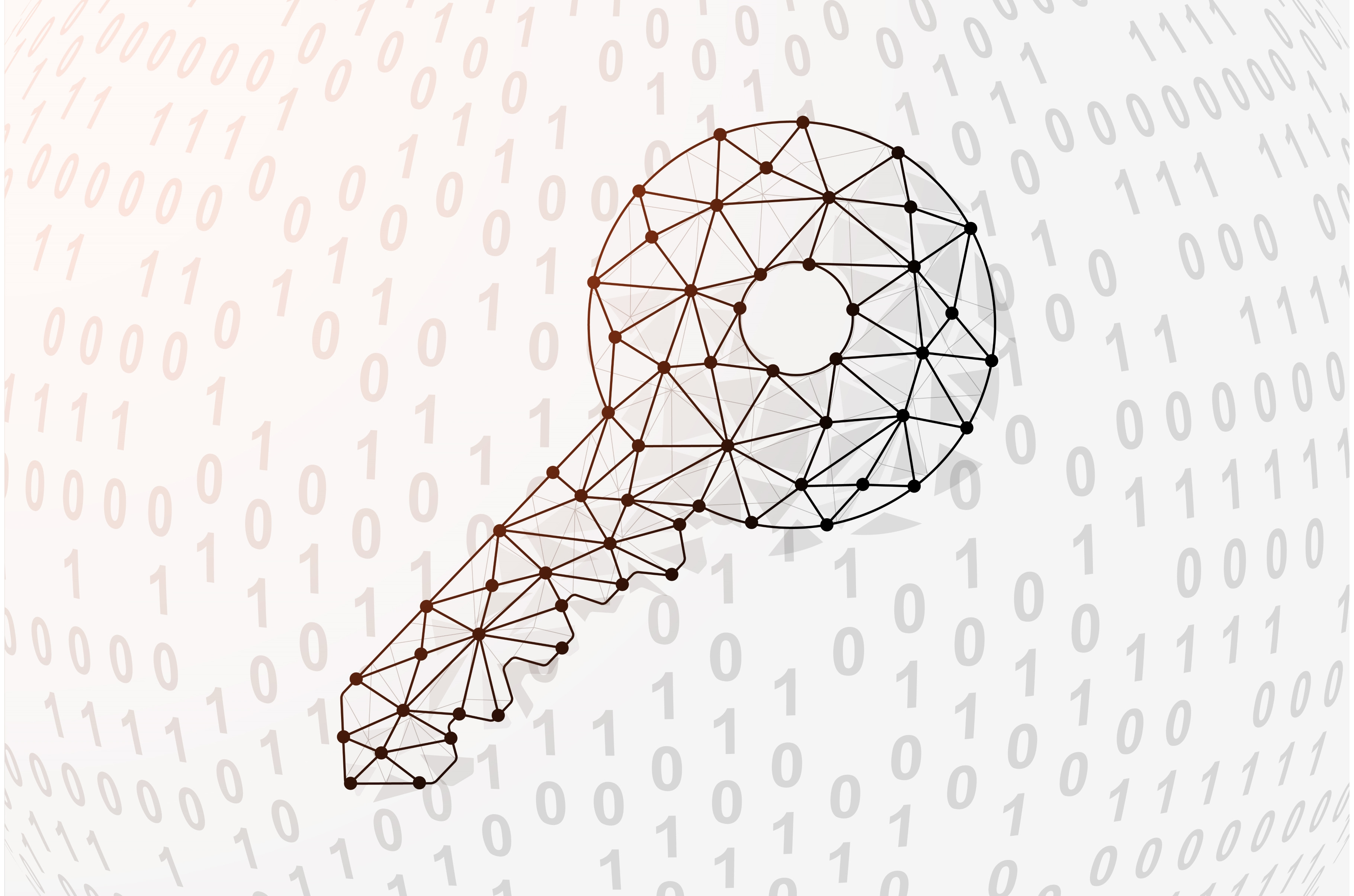 3d Key low poly symbol, a Technology Illustration by GraphiShop