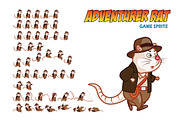Adventurer Rat Game Sprite, an Animal Illustration by Silpin