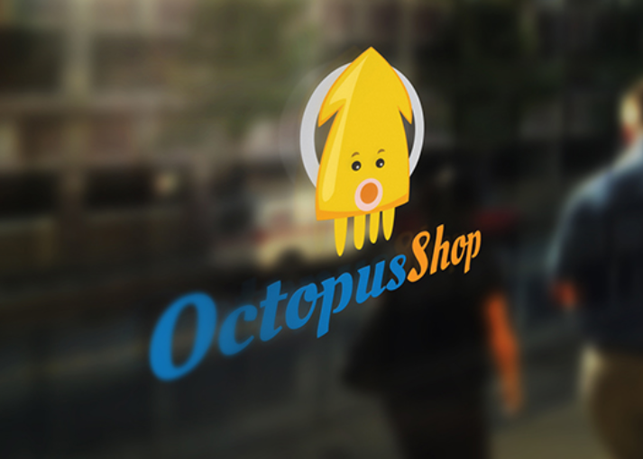 Octopus Shop, a Branding & Logo Template by Vectorwins Premium Shop