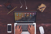 Macbook Pro Hero Headers Mock-ups, an iPhone Mockup by UI.Fest