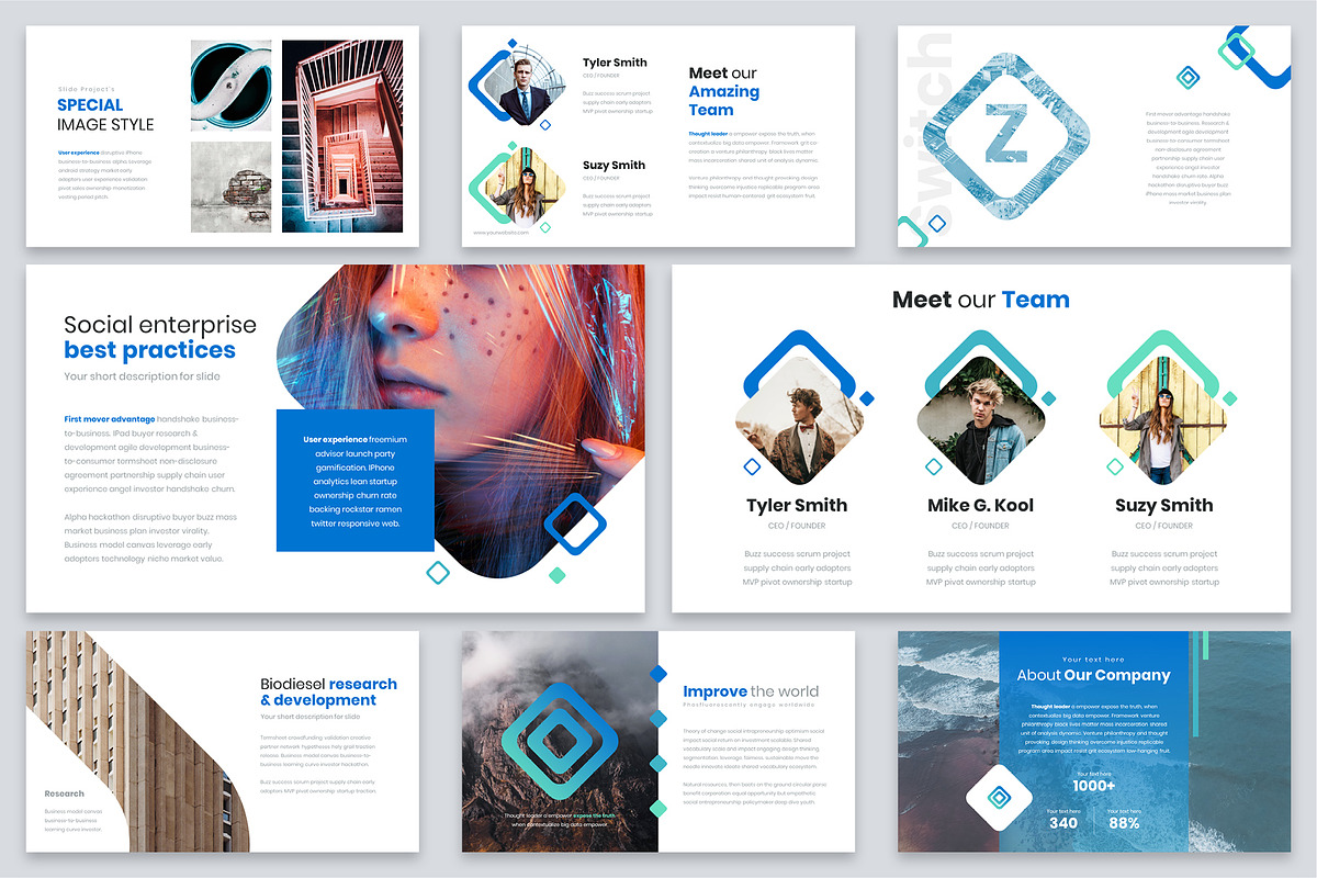 Switch Powerpoint Template, a Presentation Template by Reshapely