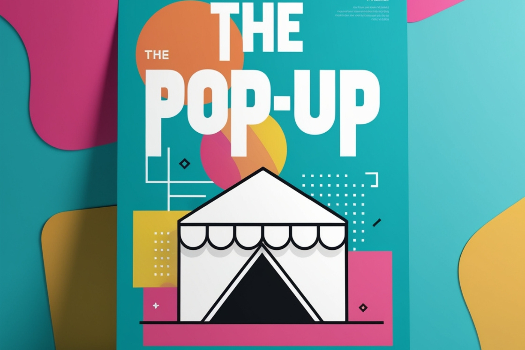THE POP-UP | modern poster mockup