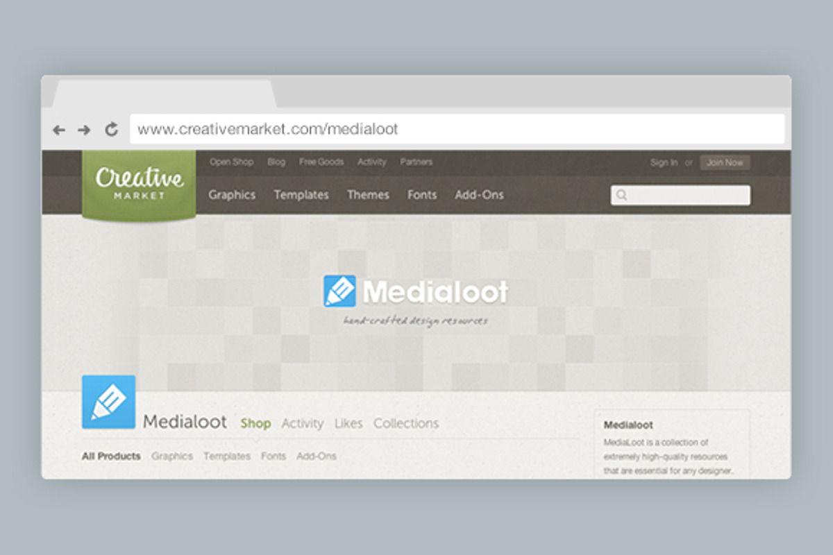 Minimal & Flat Browser Mockup Frames, a Device Mockup by Medialoot