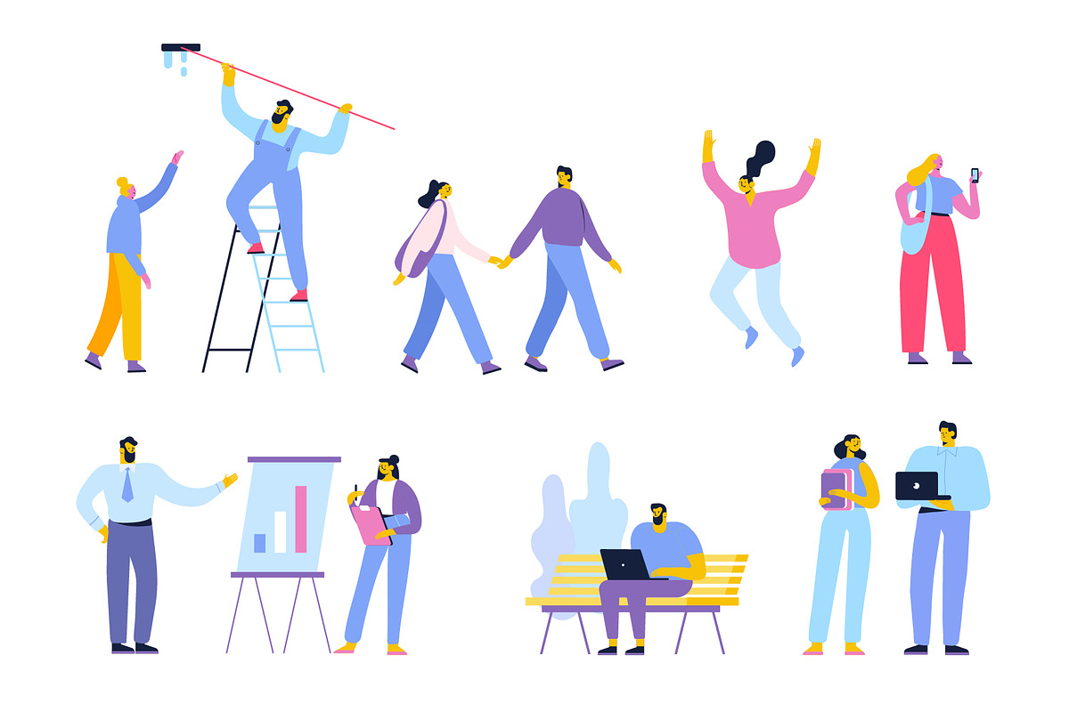 Flat Vector people, a Person Illustration by Vector_Art