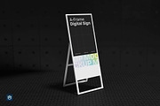 A-Frame Digital Sign Board Mockup, an Advertising Mockup by Artbox Studio