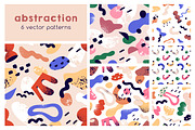Abstract shape seamless patterns set, a Pattern Graphic by Good Studio