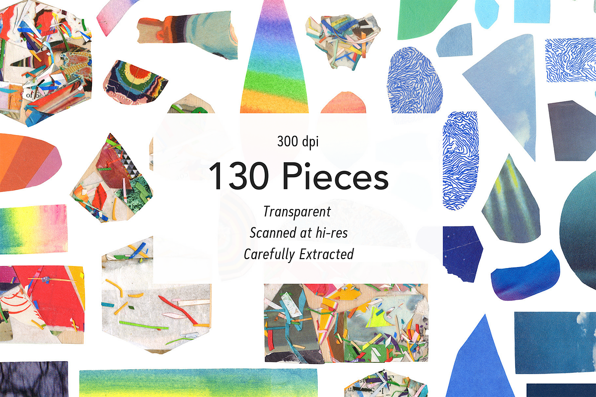 Hand Cut Collage Vol. 2, a Decorative Illustration by Paper Whistle Studio