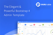 Guru Able BS 4 & Angular 4 Dashboard, a HTML Template by codedthemes