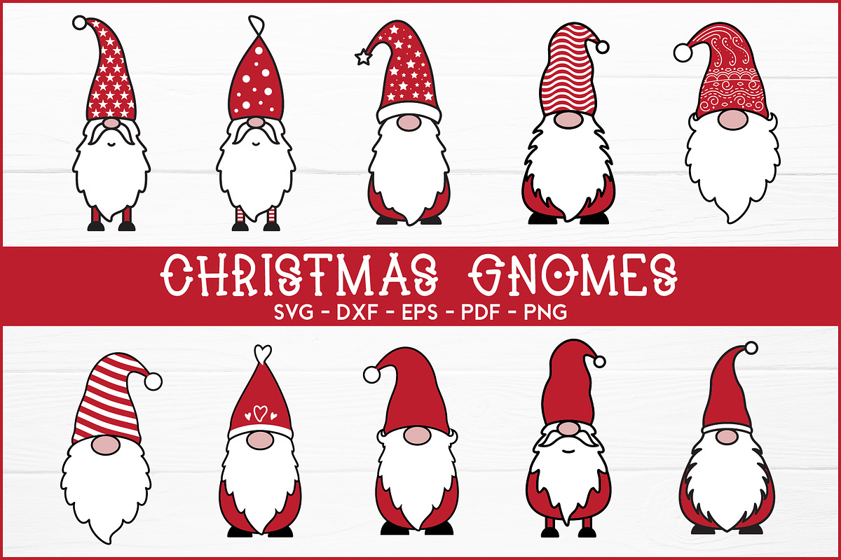 Christmas Gnomes SVG Bundle, a Graphic by CraftlabSVG