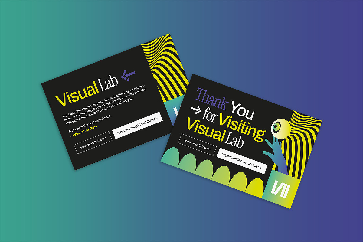 Visual Lab - Thank You Card, a Card Template by StreaksideStd