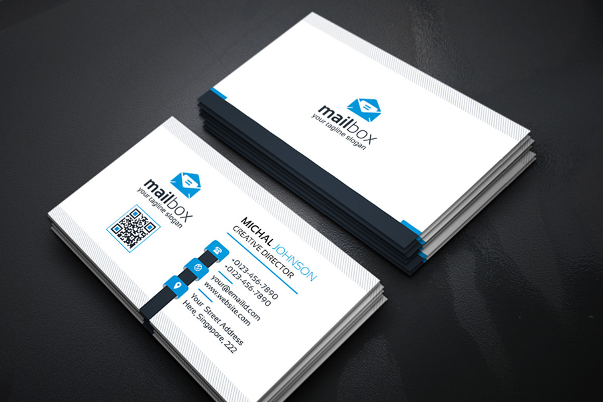Mail Box Business Card, a Business Card Template by GenerousArt