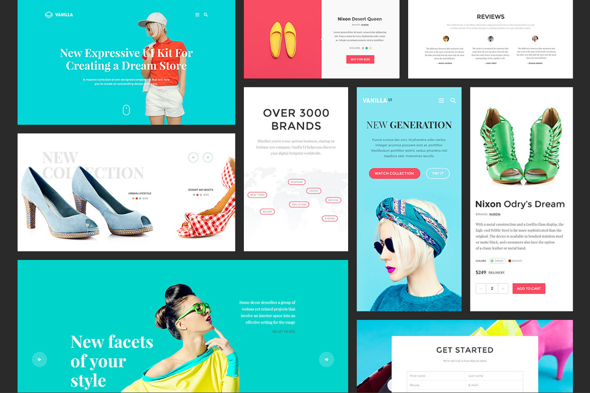 Vanilla UI Kit for Photoshop