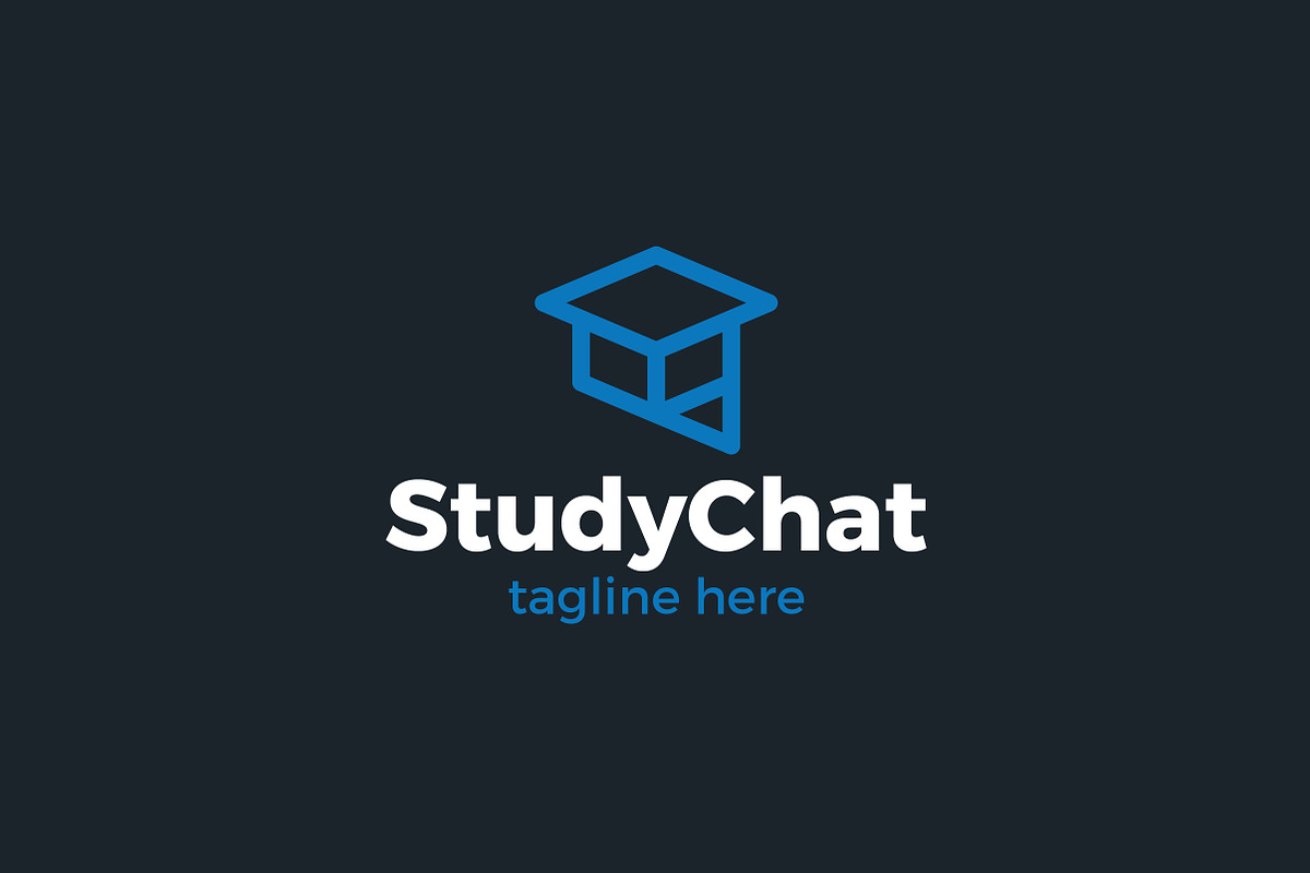 Study Chat Logo, a Branding & Logo Template by RocketArt