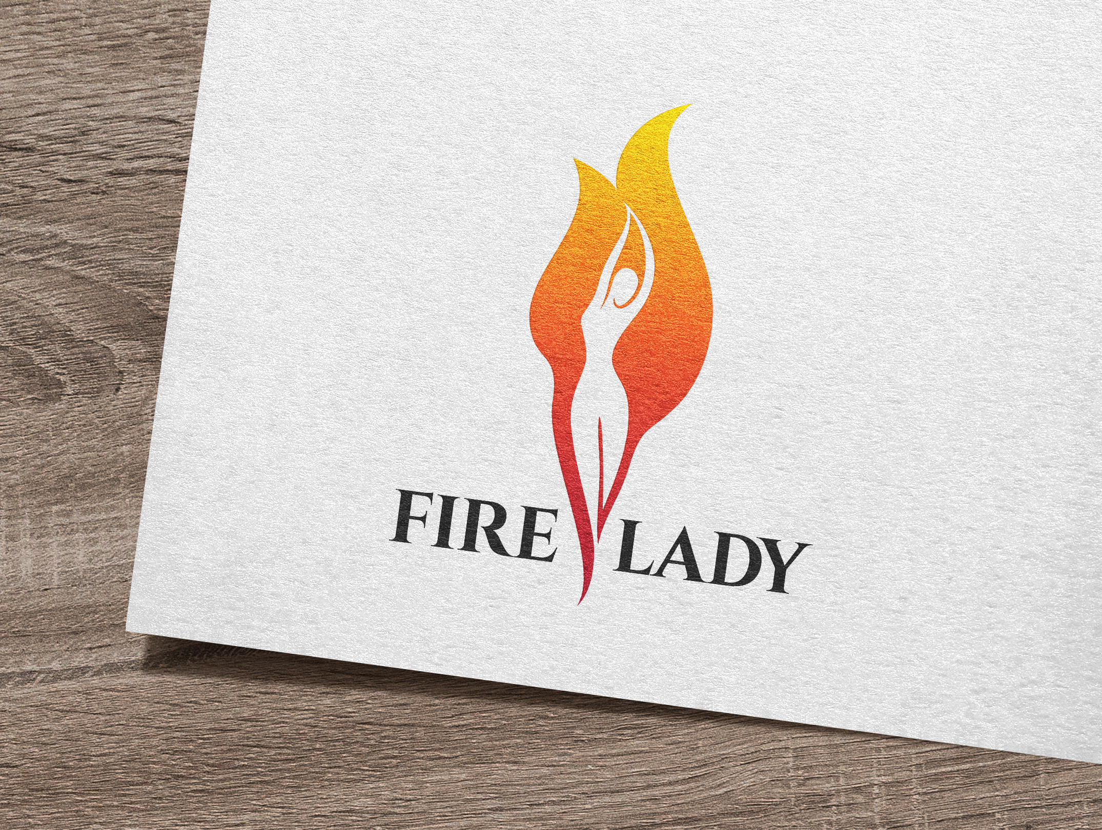 Fire Lady Logo, a Branding & Logo Template by IKarGraphics