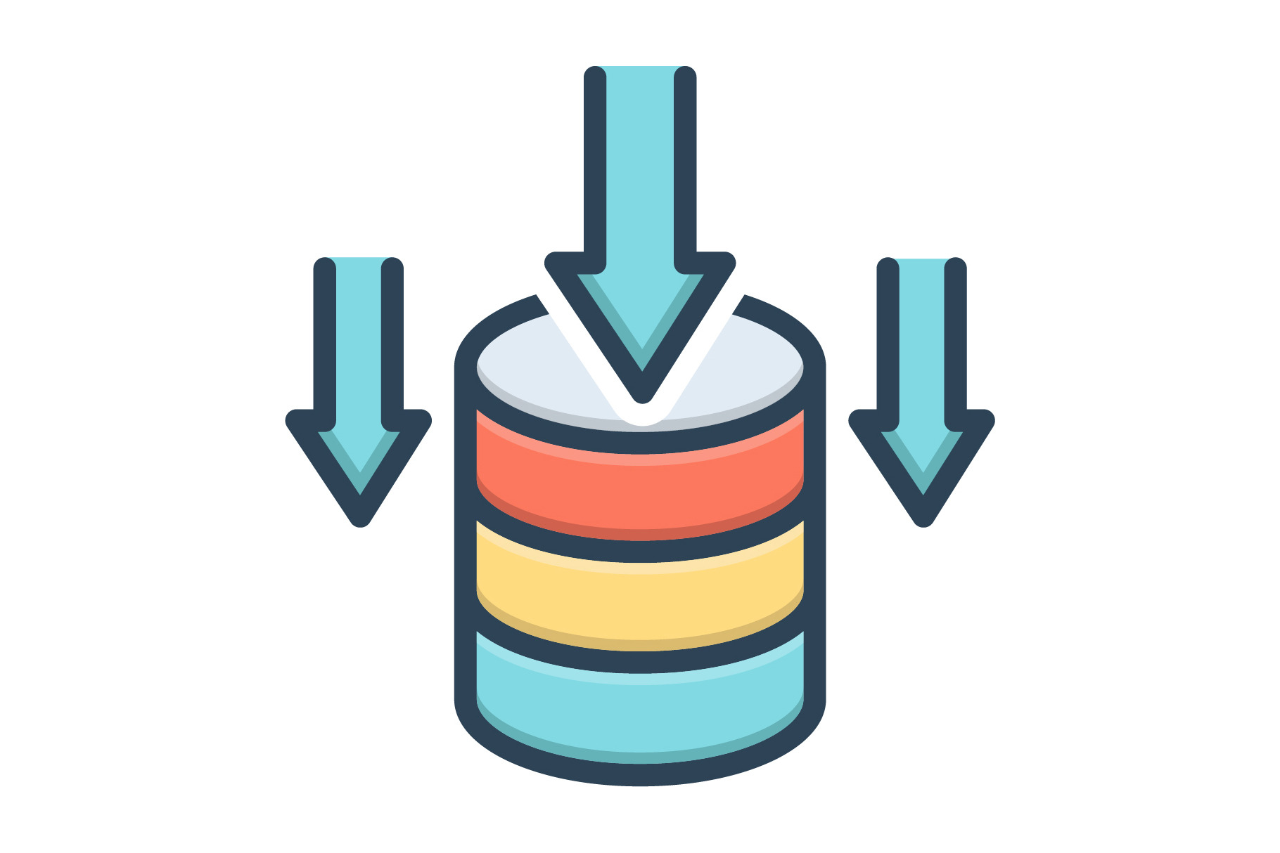 Data storage icon, an Icon by Creative priyanka