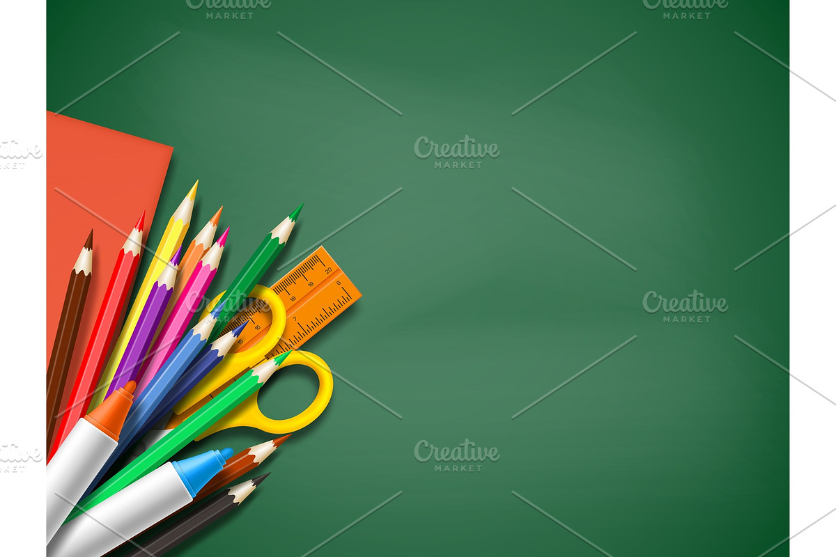 Realistic school background, an Education Illustration by Liudmyla ...