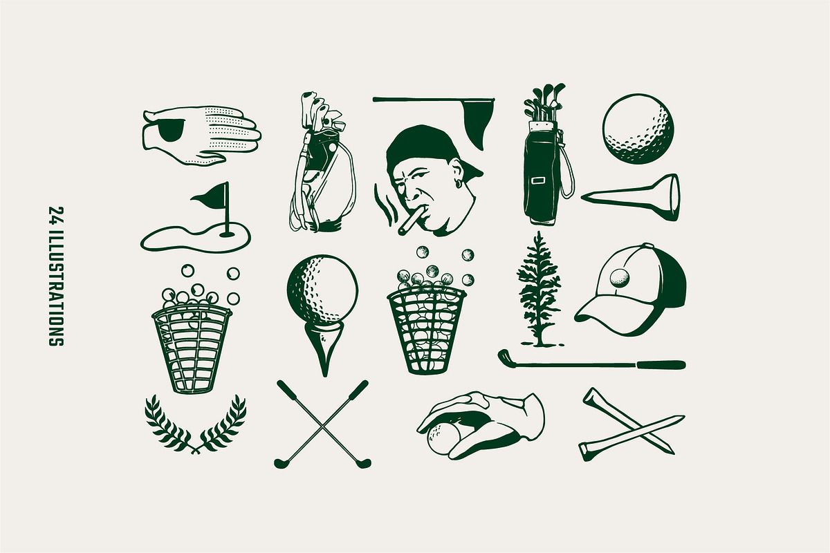 Golf Vintage Graphic Collection