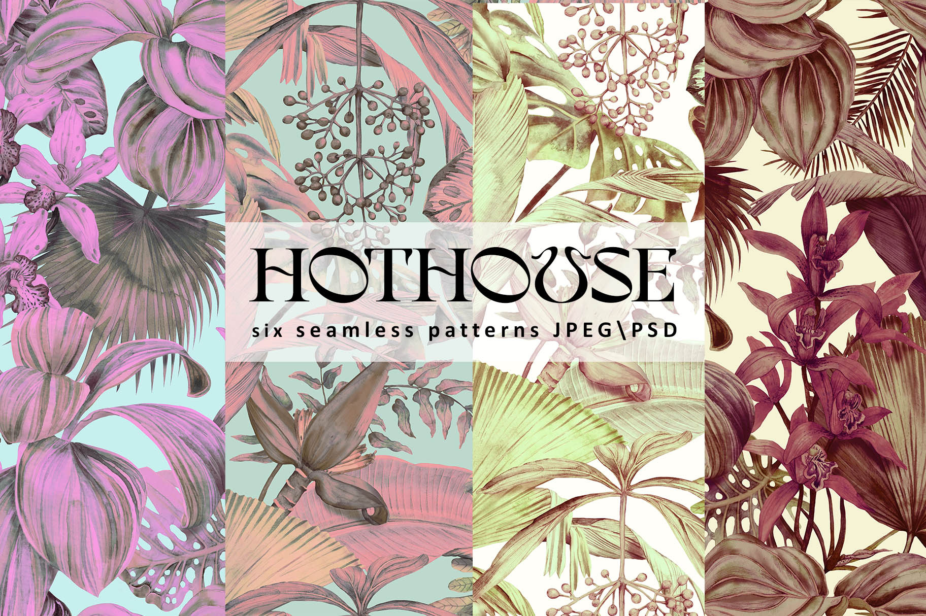 Hothouse. Seamless patterns, a Pattern Graphic by emeraldthue