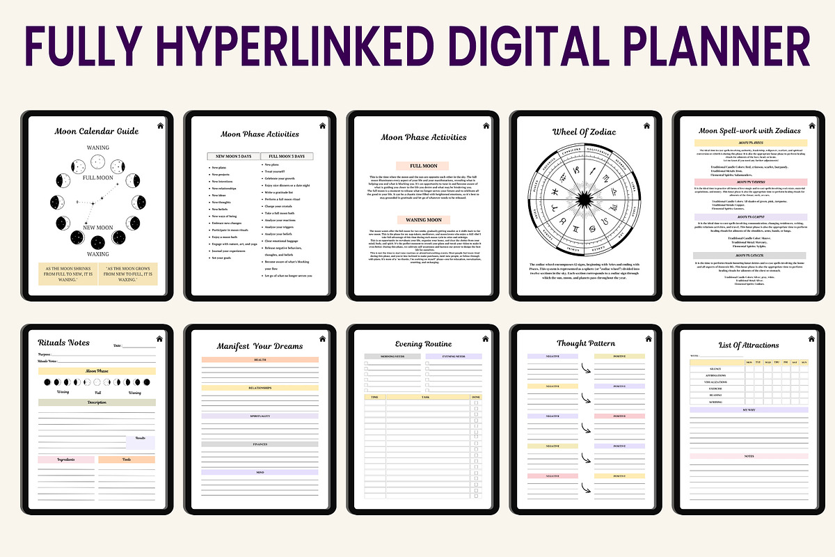 2026 Digital Moon Ritual Journal