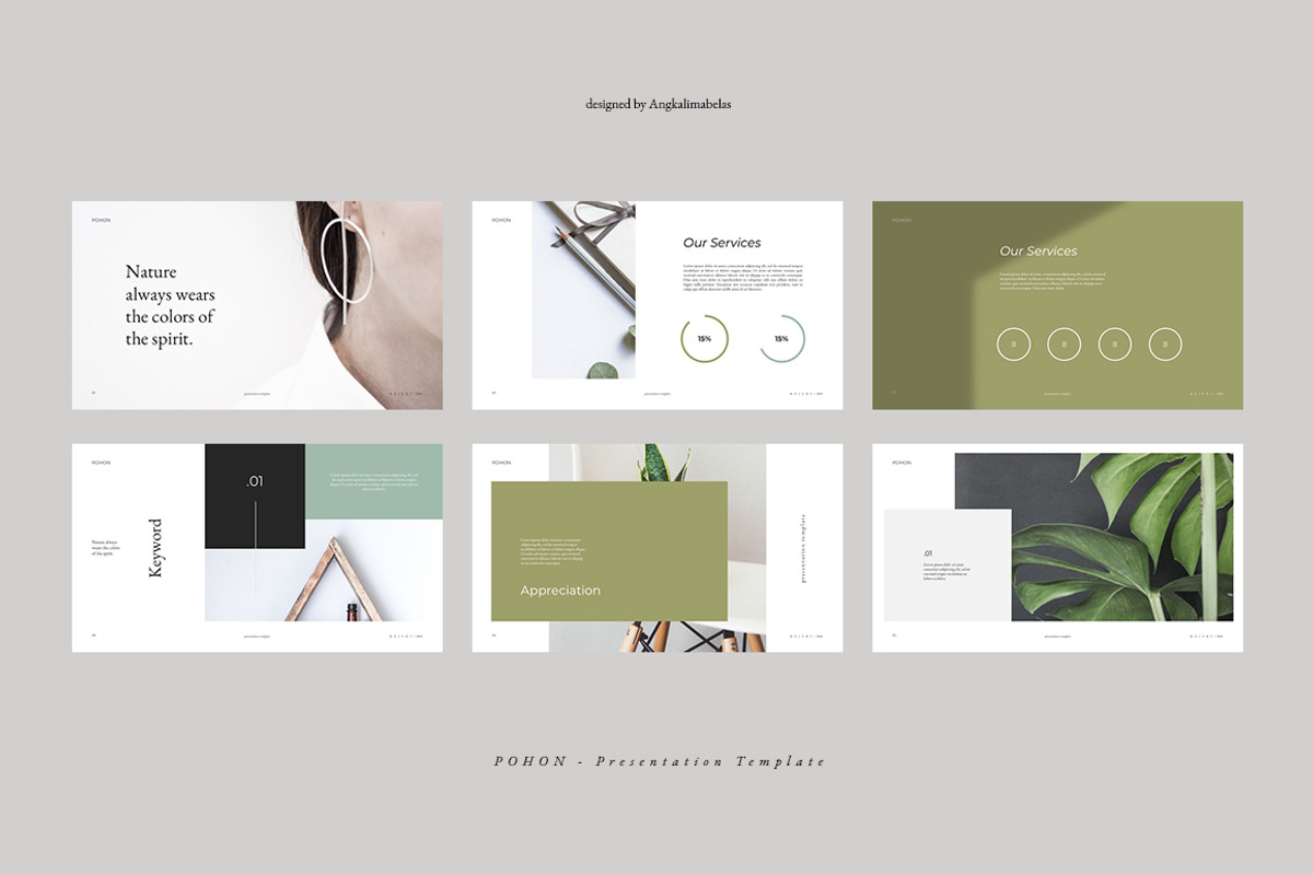 POHON PowerPoint Template, a Presentation Template by Angkalimabelas
