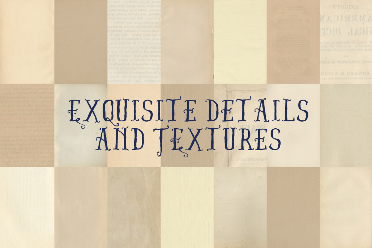 1800s Paper Pack 40 Hi-Res JPGs, a Texture Graphic by Piddix Archives