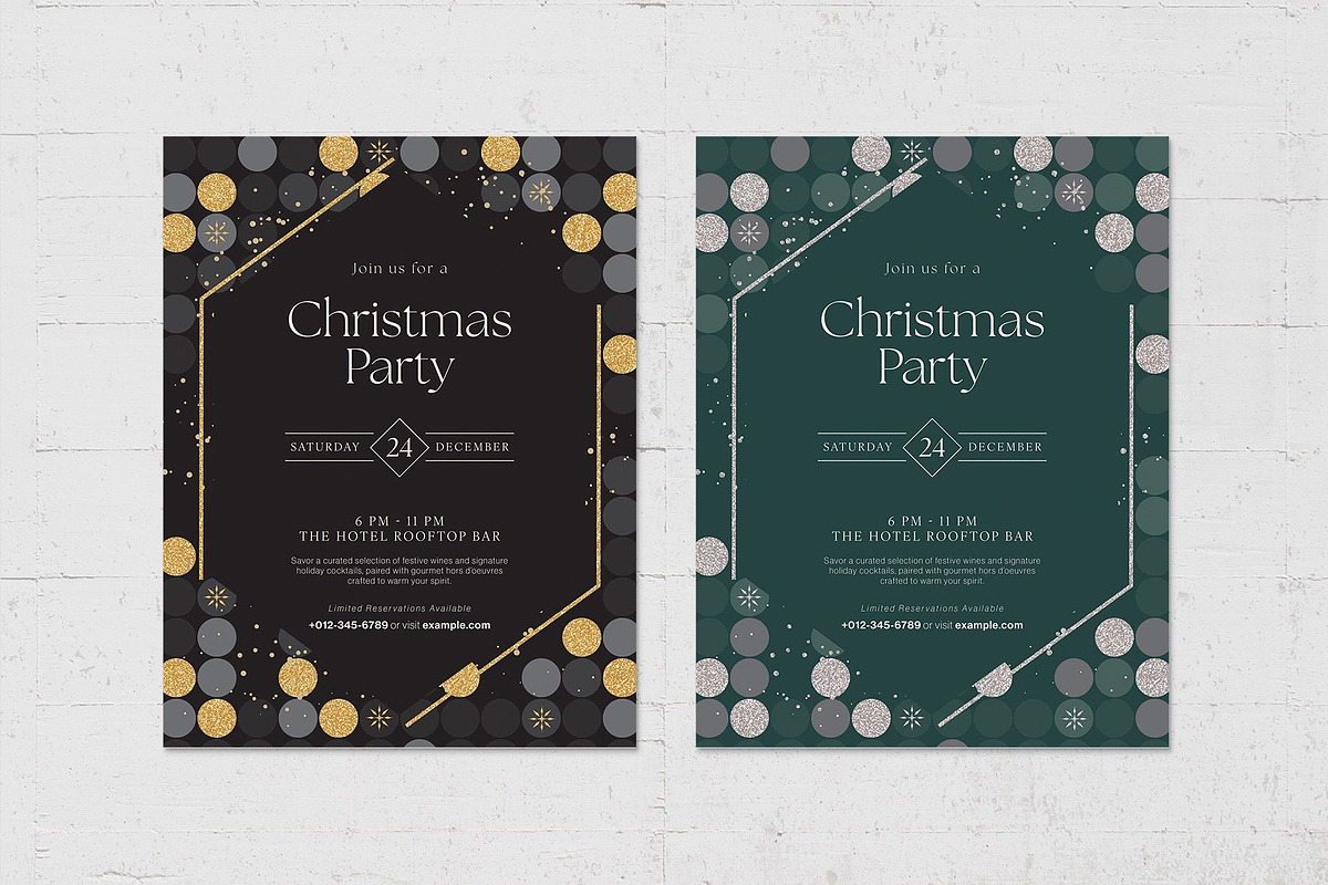 Christmas Invitation Flyer Template, a Flyer Template by BrandPacks