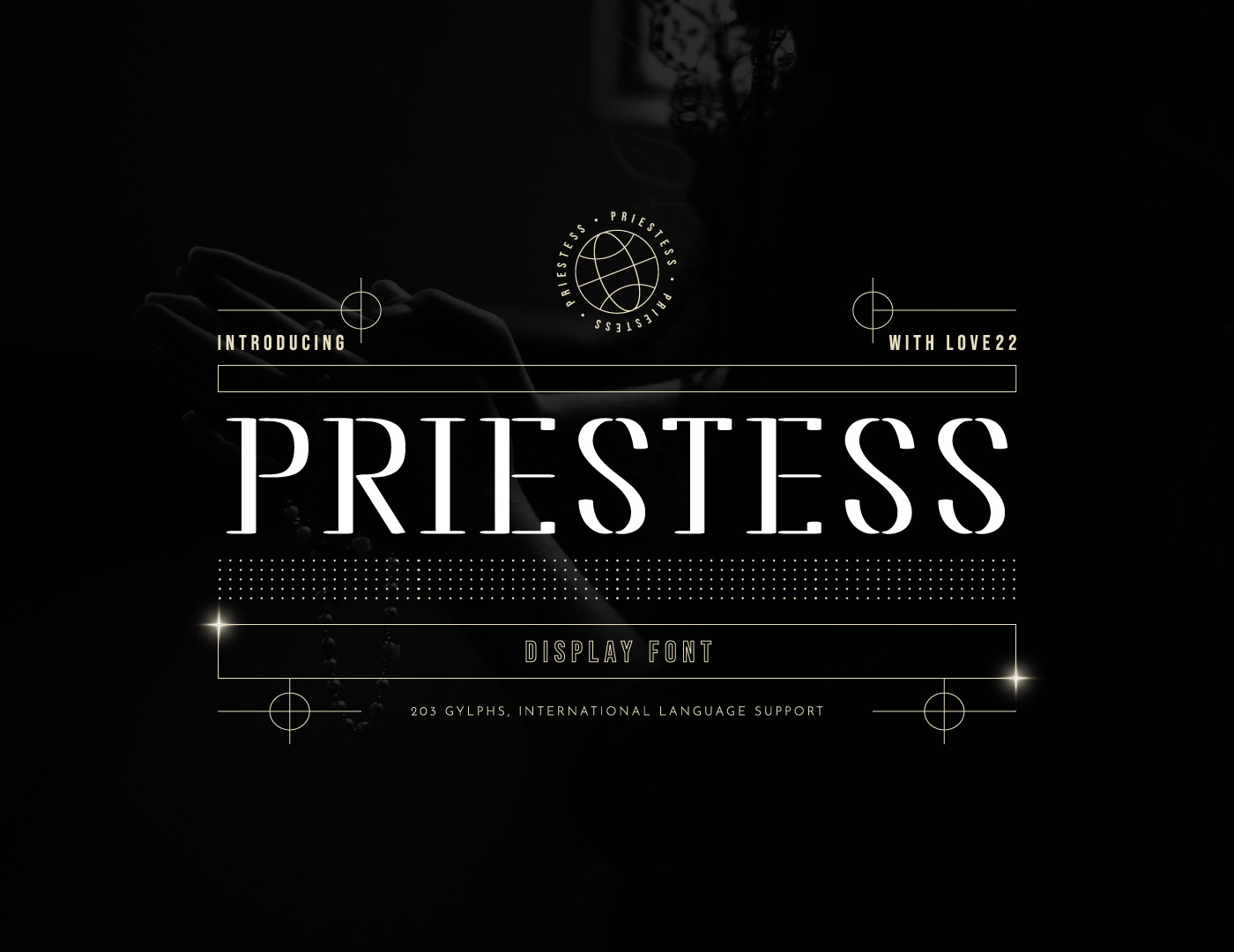 Priestess Display Font, a Script Font by infernostudio3