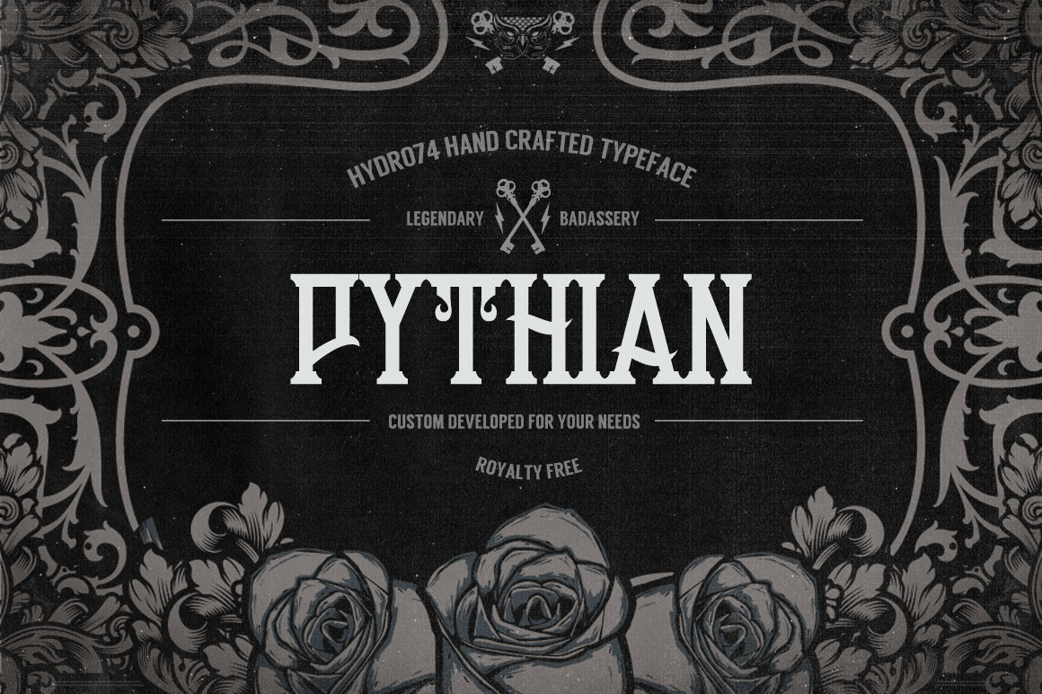 Pythian, a Font by Hydro74 | Creative Market