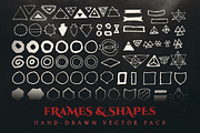 Esoteric Frames & Shapes Vector Pack, an Illustration by Jeff Finley