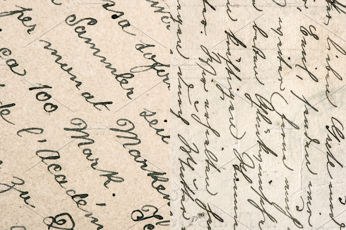 Handwritten scripts paper textures, a Texture Graphic by LiliGraphie ...